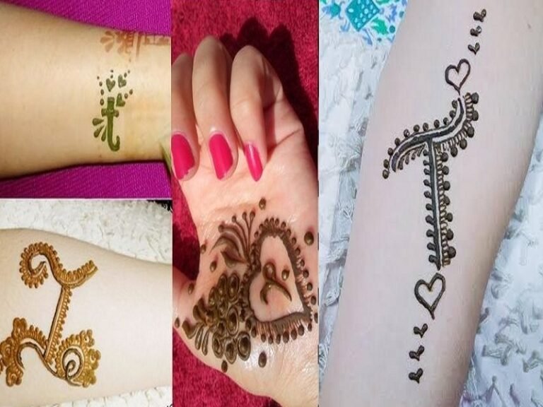 A To Z NAME MEHNDI DESIGN : यूनिक हैं लेटर मेहंदी के ये डिजाइन, बनाना ...
