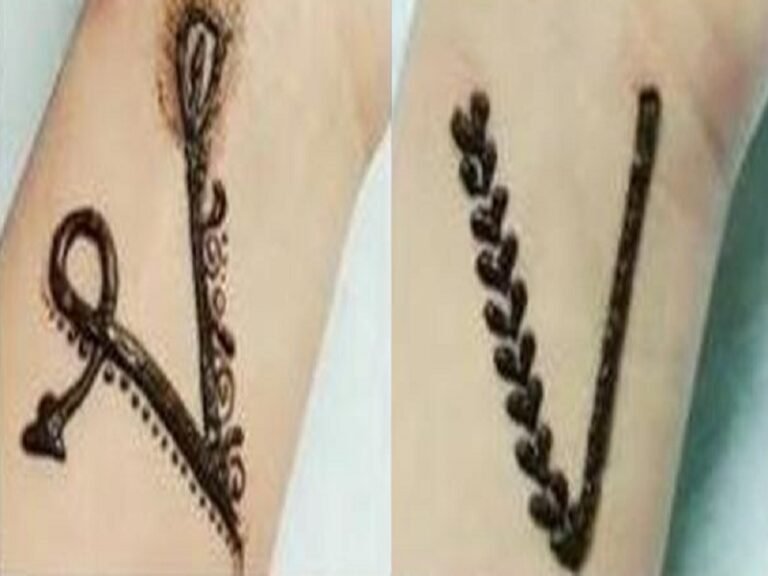 A To Z NAME MEHNDI DESIGN : यूनिक हैं लेटर मेहंदी के ये डिजाइन, बनाना ...